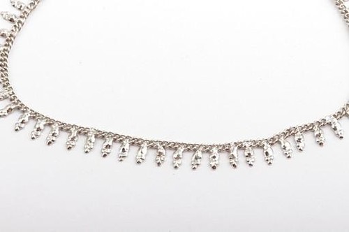 Fine crocodile chain steel length 27 cm crocodile chains for costume ...