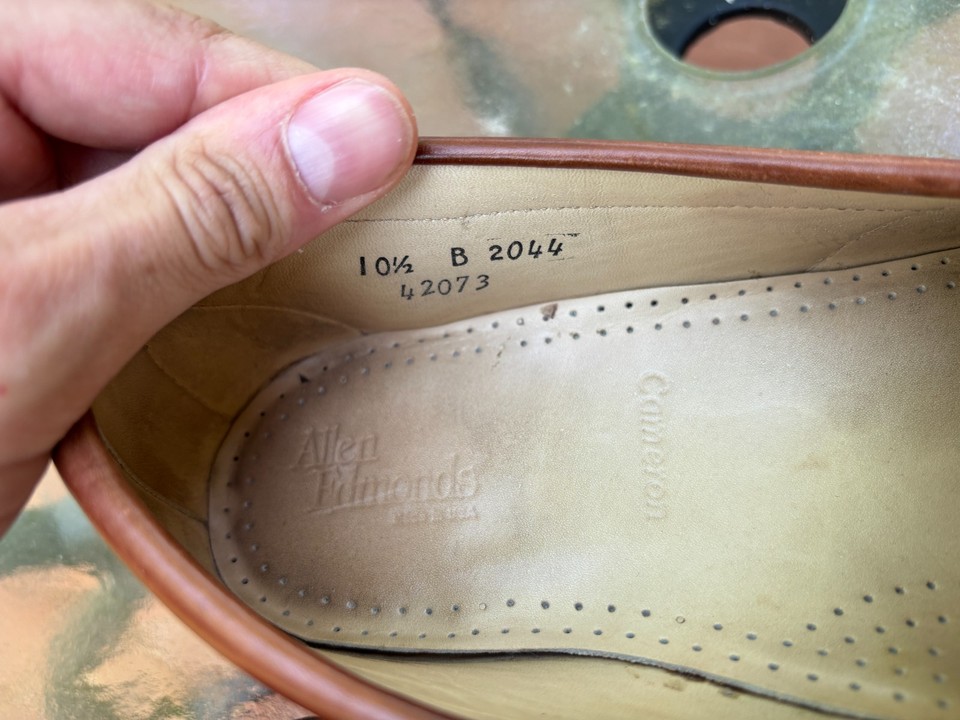 Allen Edmonds Cameron Tan Penny Loafers Leather Dress Shoes Mens Size ...