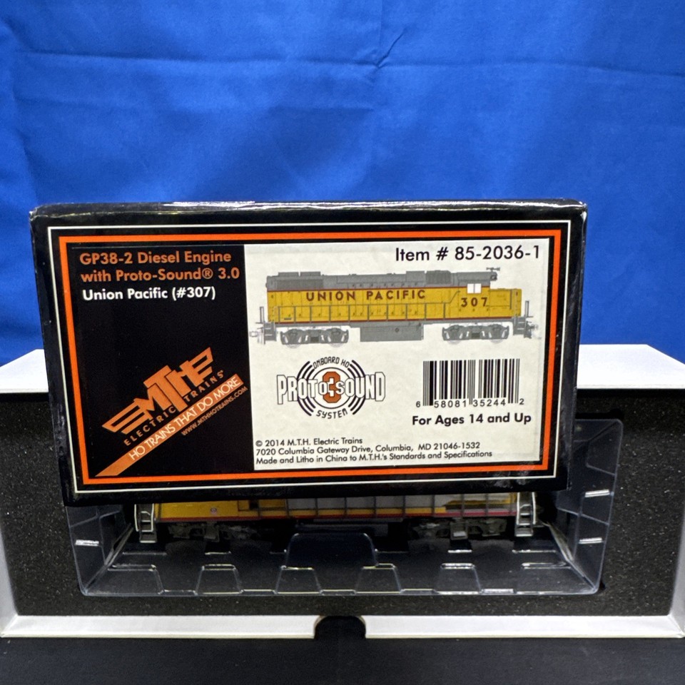 MTH Union Pacific 307 GP38-2 DCC Sound Proto sound 3 HO locomotive | eBay