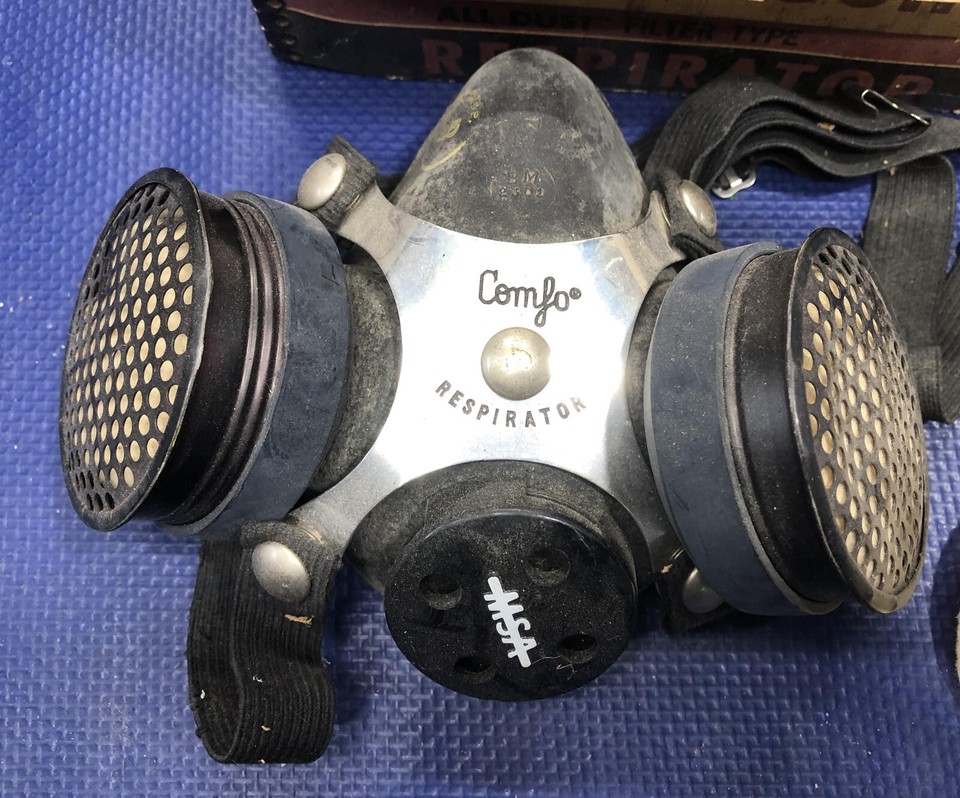 MSA Custom Comfo Dust Respirator & Filter Refills Vintage | eBay