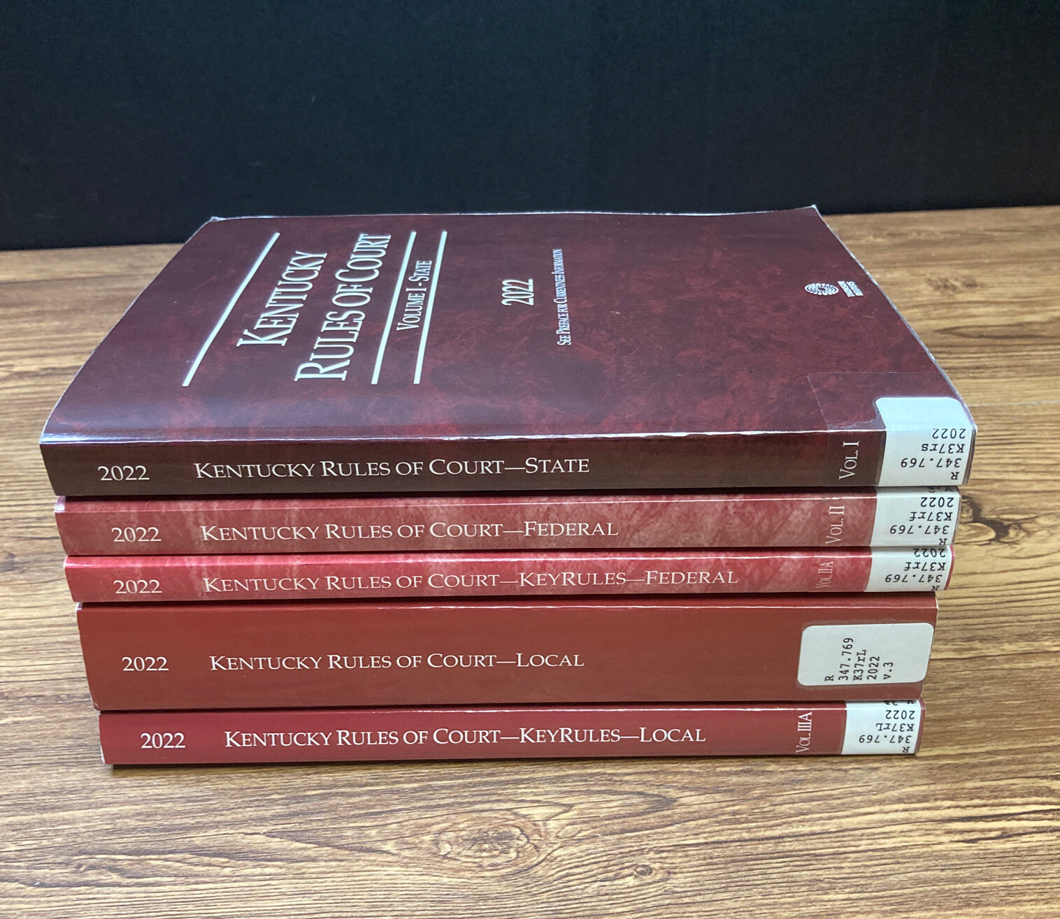 Kentucky Rules of Court 2022 - Volumes I, II, IIA, III, IIIA - EX ...