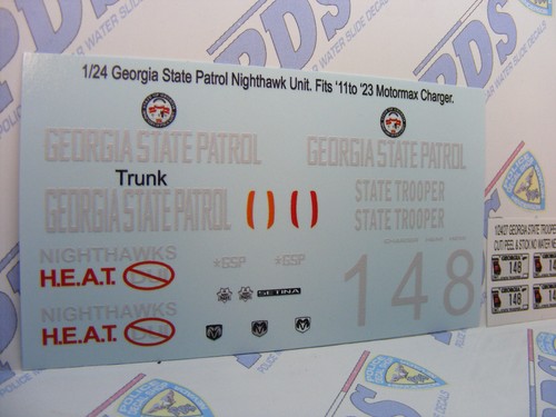 Georgia State Patrol Nighthawk DUI Unit 1/24 Waterslide Decals Fits ...