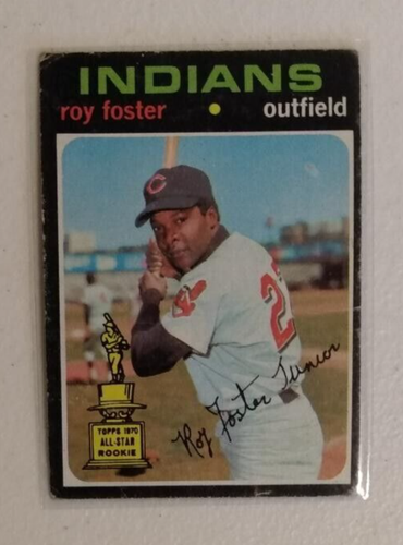 1971 Topps Roy Foster #107. Topps 1970 All-Star Rookie, INDIANS | eBay