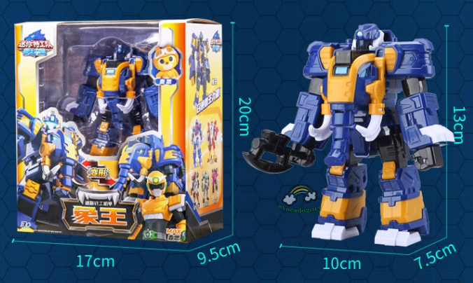 Miniforce Animal Tron Elie Max Mammoth Beast Transforming Robot Action ...