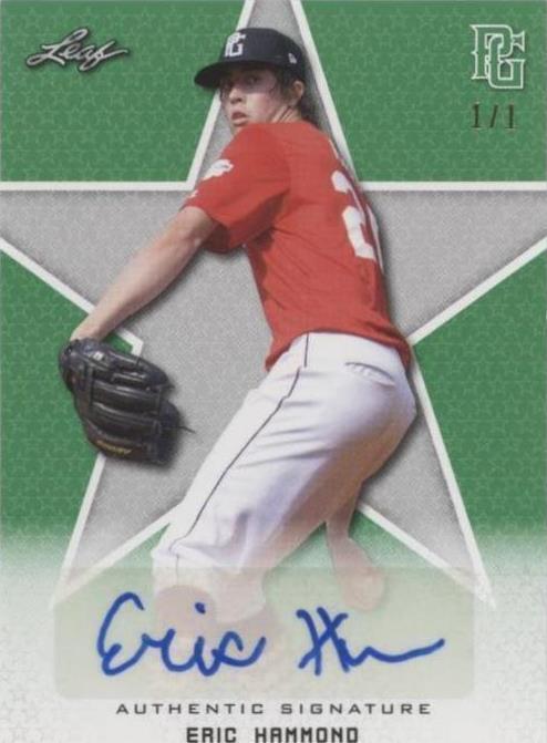 2020 Leaf Perfect Game National Showcase - Eric Hammond #BA-EH1 Green ...