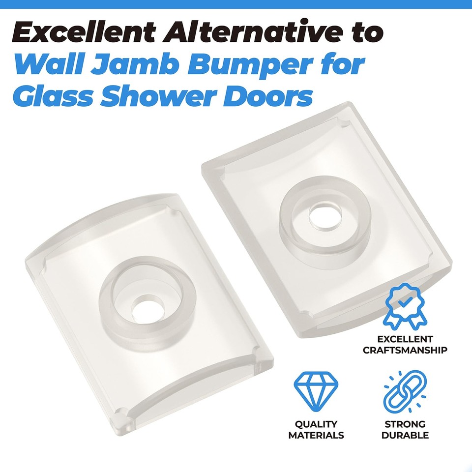 Wall Jamb Bumper for Glass Sliding Shower Doors Suitable for Shower ...