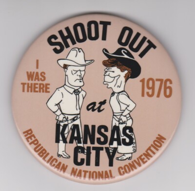 Ronald Reagan Gerald Ford Republican Convention Button 3.5" | eBay