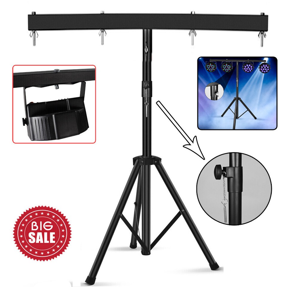 Adjustable Par Light Tripod Stand &T-Bar DJ Party Stage Lighting ...