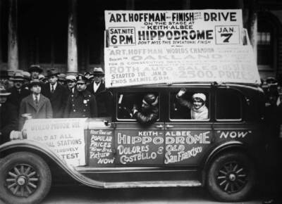 Art Hoffman, an American war invalid, leaves by car, covered with - Old ...