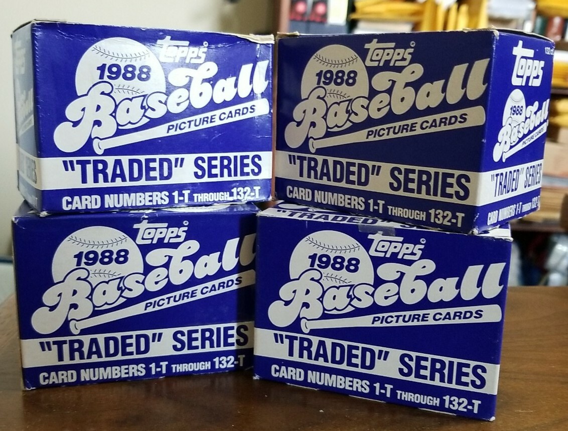 (4)-1988 Topps Traded Set 132 Cards Reberto Alomar, Tino Martinez, Mark ...