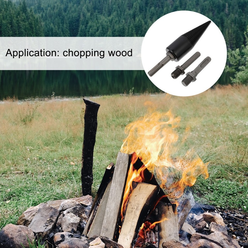 1 Set Wood Splitting Drill Bit High Steel Drill Screw Cone Driver ...