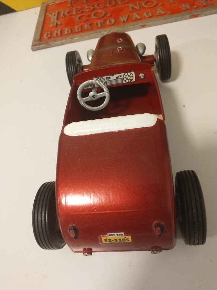 1955 mint all american hotrod..untouched tether car/pusher | eBay