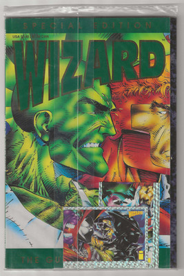 WIZARD MAGAZINE GUIDE TO COMICS SPECIAL EDITION 1 SEALED FOIL CARDS ...