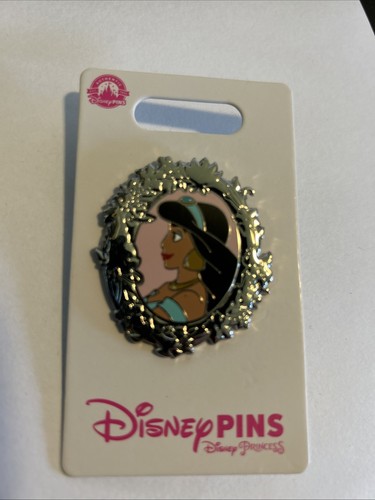 Disney Pin 163197 JasmineCameo Princess side profile Silver Frame | eBay