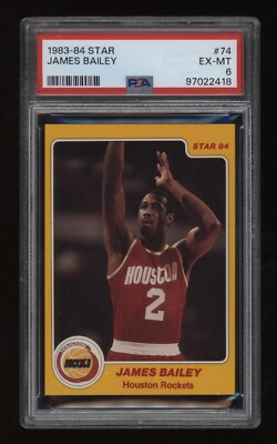 1983-84 James Bailey PSA 6 Star Basketball #74 *NICE* Low POP1 Invest ...