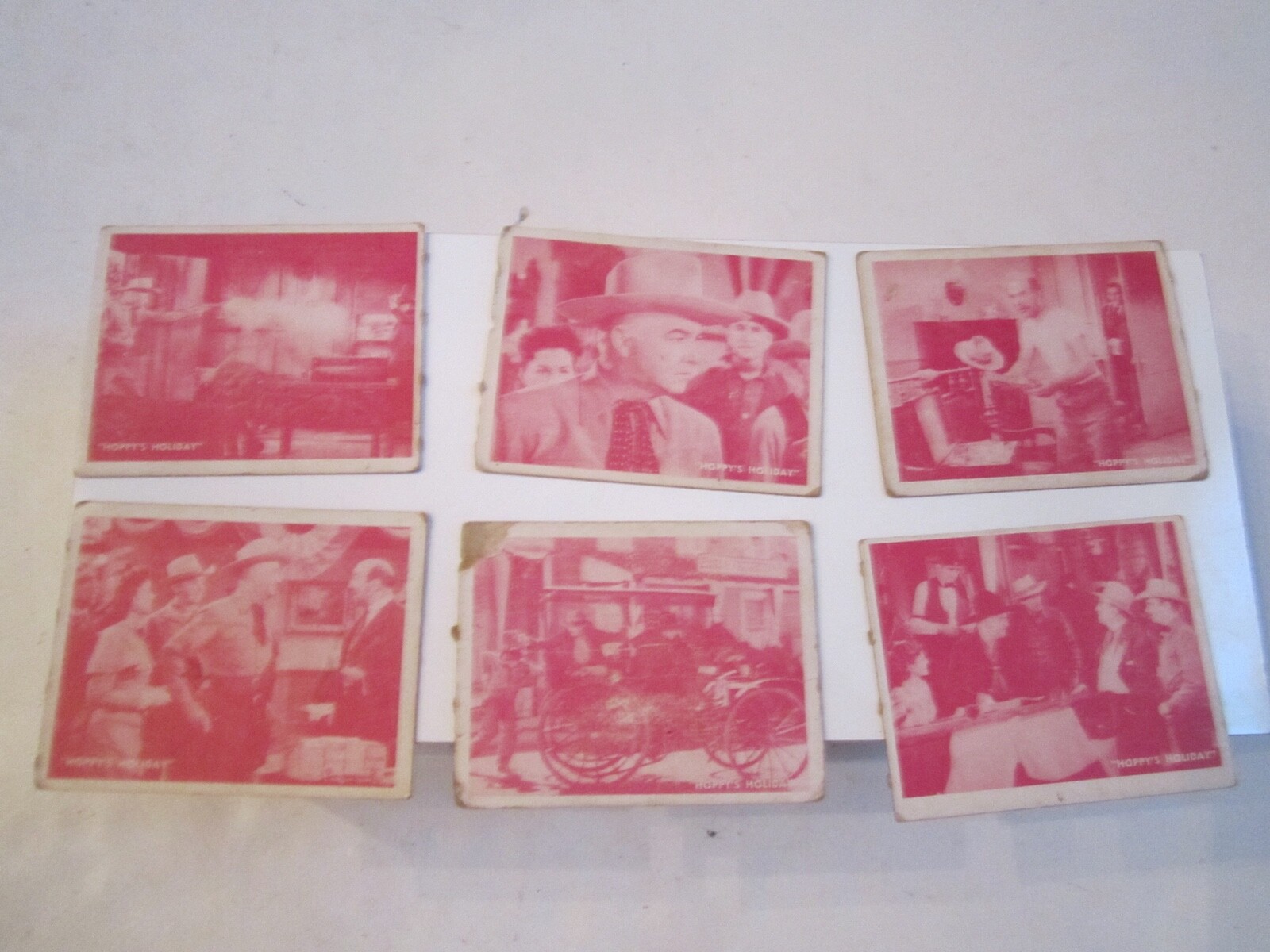 LOT OF 16 (1950) HOPALONG CASSIDY "HOPPY'S HOLIDAY" TRADING CARDS - BBA ...
