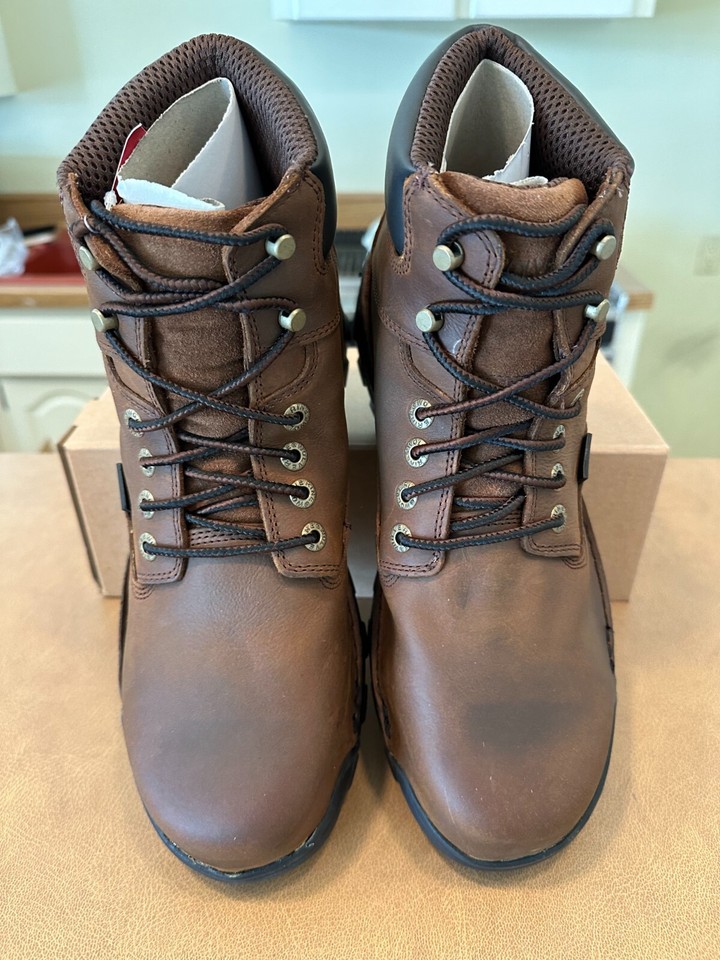 Wolverine Durbin WP Steel Toe 6" W05483 Mens Brown Leather Work Boots ...