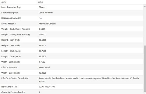 WIX Cabin Air Filter For AUDI A7 SPORTBACK 2019-2023 V6-3.0L | eBay