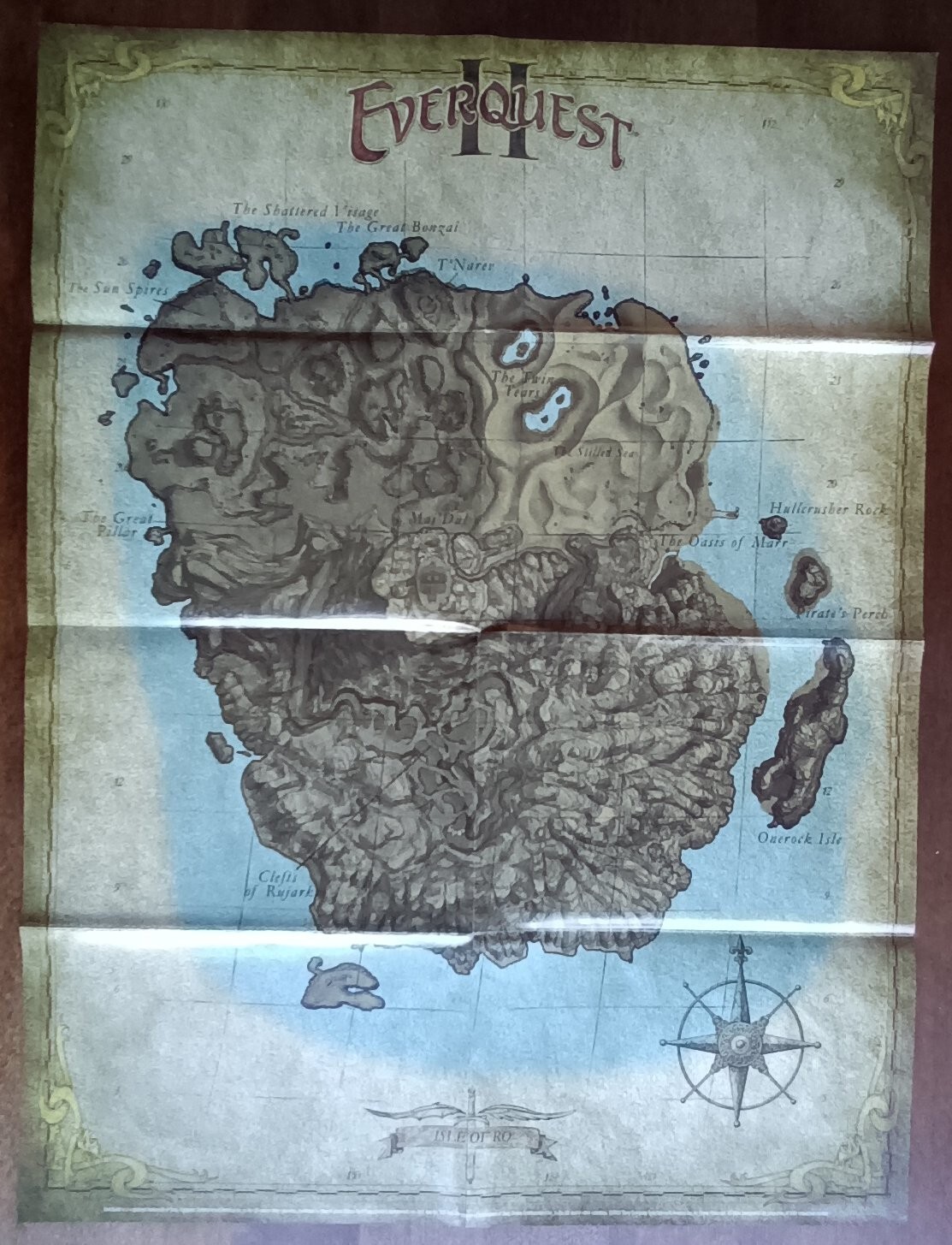 RARE PROMOTIONAL FLYER INSERT NASN EverQuest II Ever Quest 2 Map PC | eBay UK