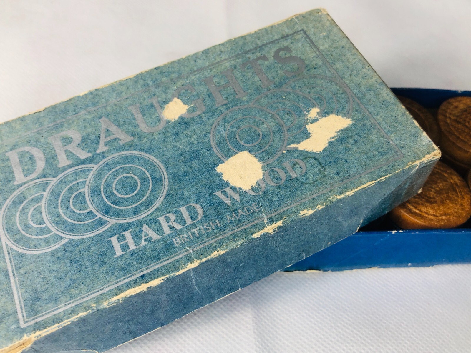 Board Game Draughts Vintage Counters Missing Board Missing 1 Counter ra ...