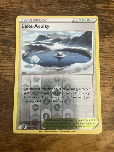 Reverse Holo Lake Acuity 160/196 Uncommon Lost Origin Pokemon TCG | eBay