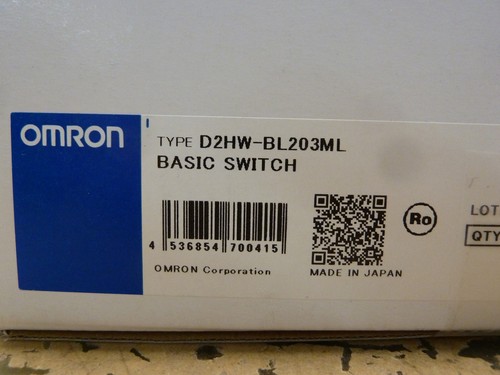 bag of 20: Omron D2HW-BL203ML basic snap switches spst-no 100mA 125V [2 ...