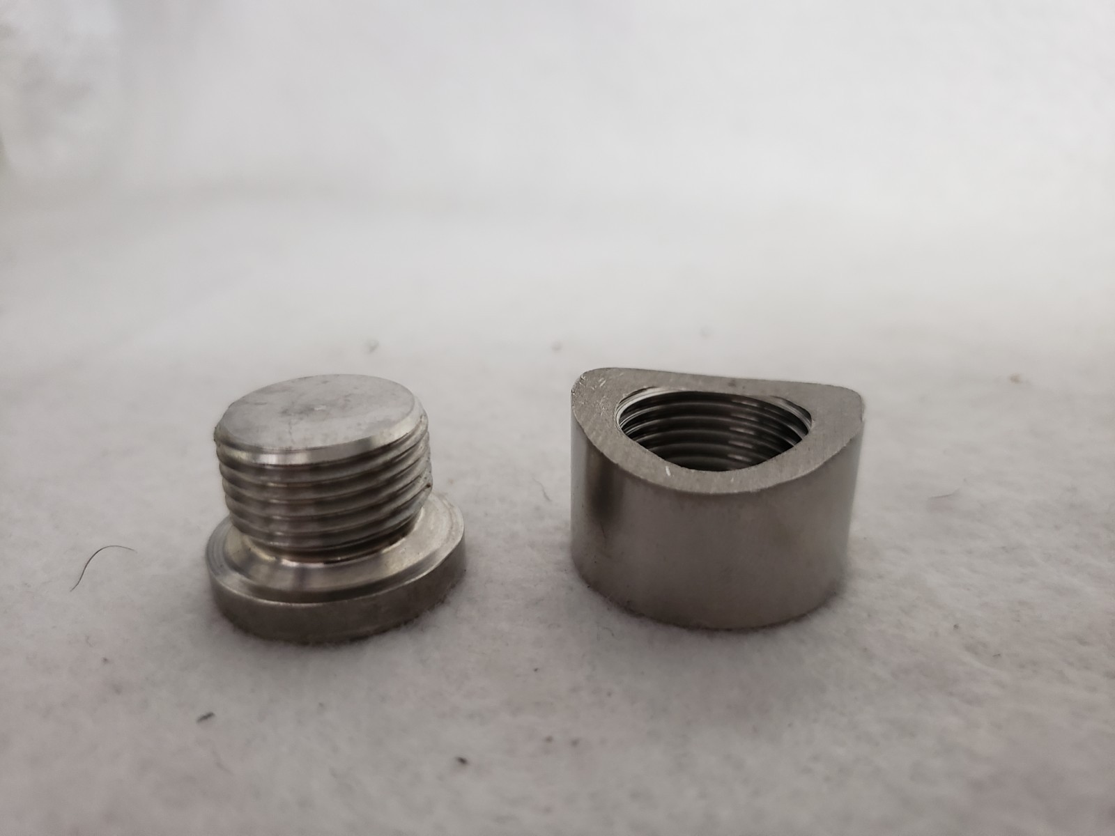 STAINLESS STEEL O2 Oxygen Sensor PLUG and BUNG KIT M18x1.5MM HEX CAP ...