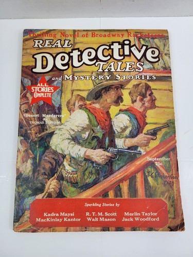 Real Detective Tales and Mystery Stories Pulp Magazine September 1929 ...