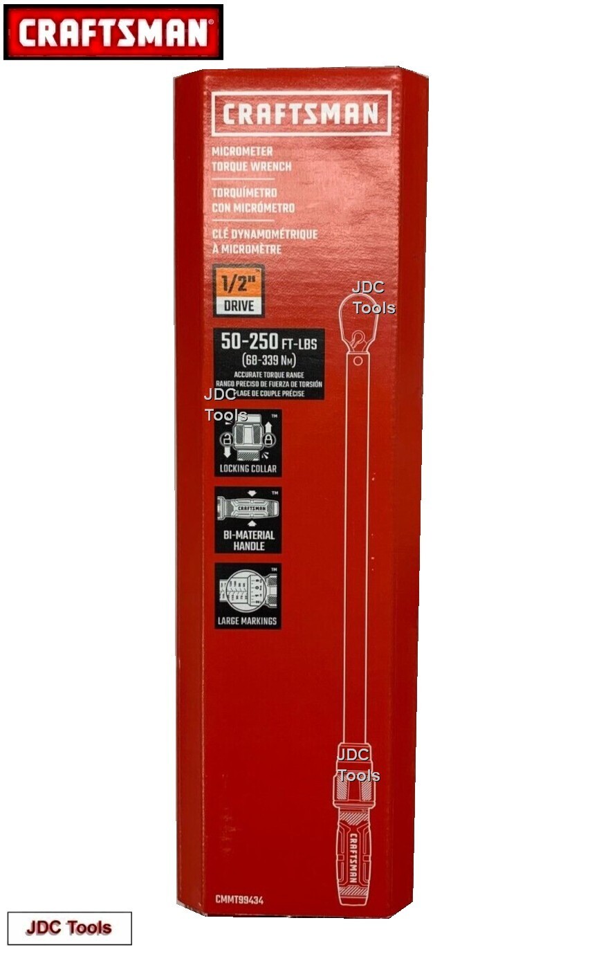 Craftsman 1/2 Drive Torque Wrench CMMT99434 | eBay