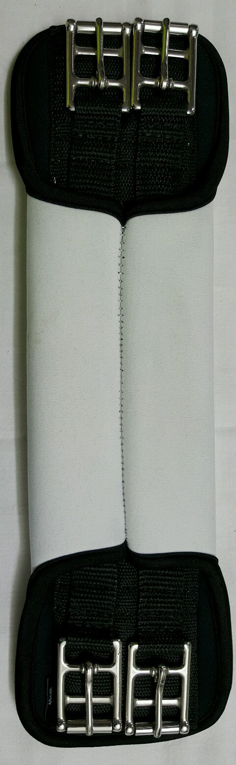 Brand New White 8mm Neoprene Dressage Girth with center stretch 70 cm ...
