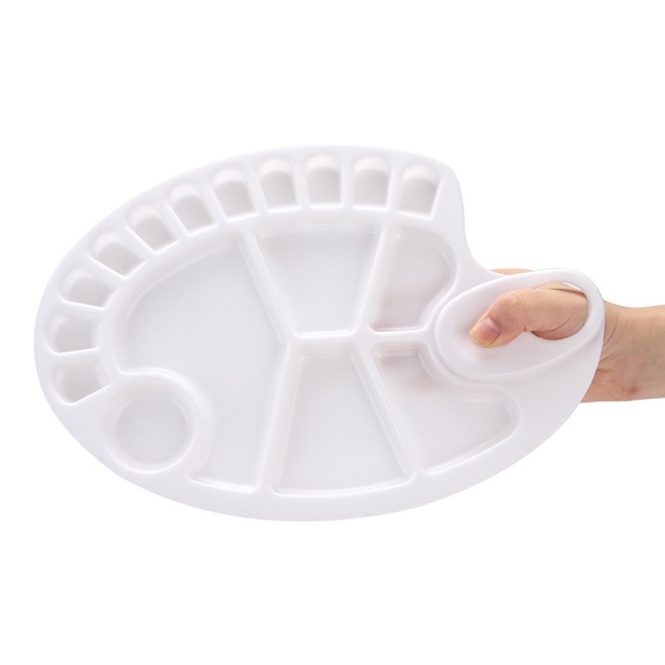 2pcs Fish Shaped Painting Pigment Color Mixing Trays Multi-function Art ...