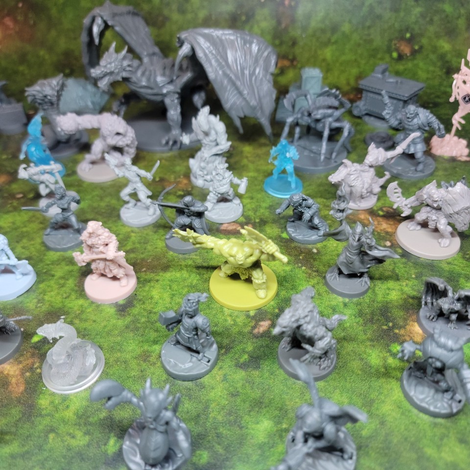 Huge Lot D&D Miniatures Set DND Game RPG Lich Dragon Marvelous Hero ...