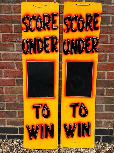 A Pair Of Showman’s Funfair Attraction Stall Advertising Signs | eBay UK