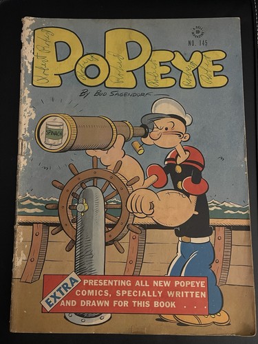 Four Color #145 Popeye Golden Age Vintage Dell Comic 1947 | eBay UK