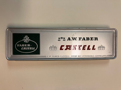 Vintage AW Faber Castell 3H/6H No 9000 Pencils in Tin Drafting ...