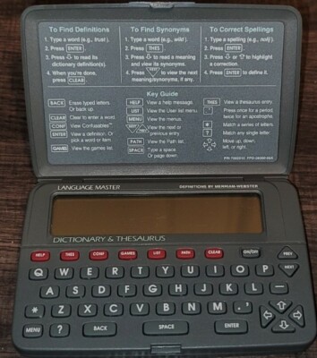 VINTAGE FRANKLIN LANGUAGE MASTER LM-2015 DICTIONARY THESAURUS 1993 | eBay