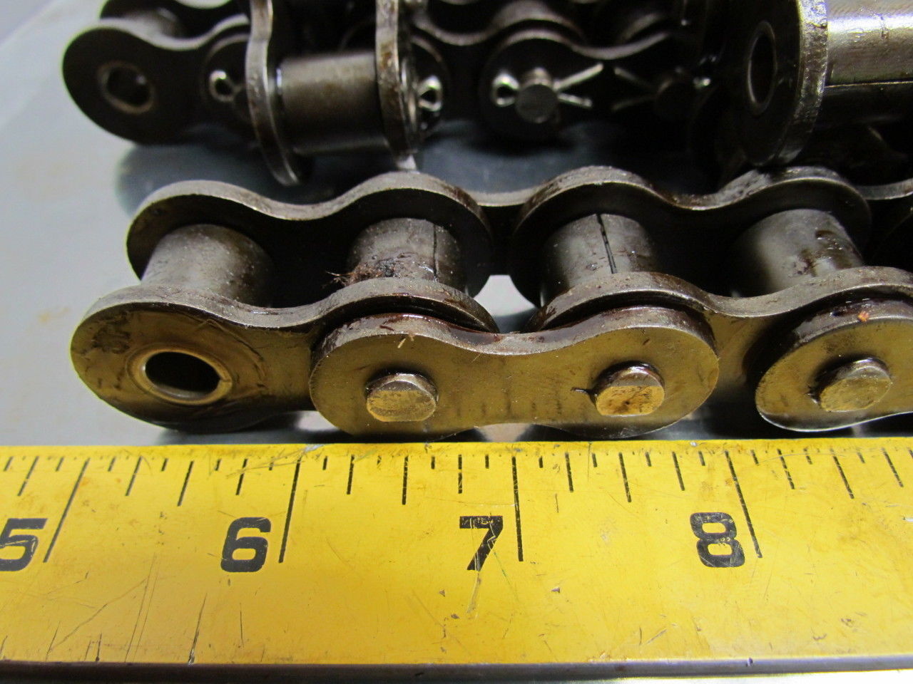 Morse No 80 Cottered Steel Roller Chain 9"Sections 17'6" Total w ...