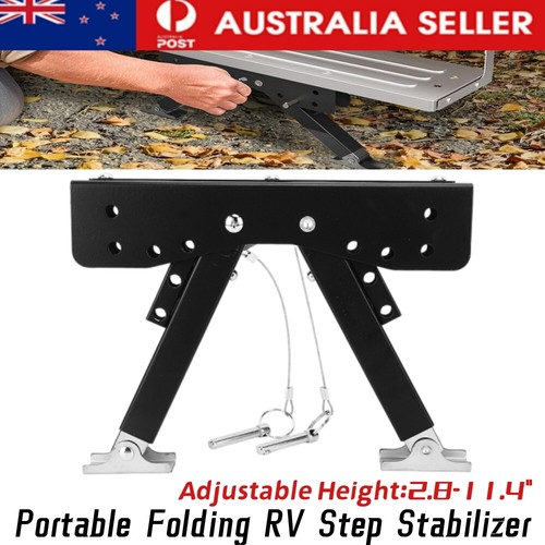 Folding Caravan Step Stabilizer Portable RV Ladder Support Camper ...