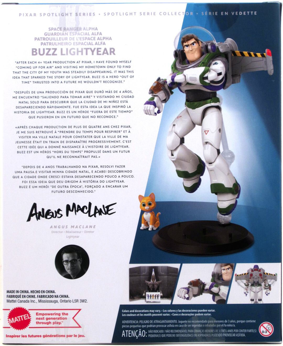 Disney Pixar Spotlight Series BUZZ LIGHTYEAR & Sox Action Figure 2022 ...