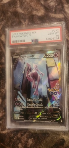 Pokémon TCG Mewtwo V (Full Art) Pokemon GO 072/078 Holo Ultra Rare | eBay