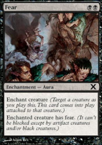 MTG: Fear [Moderately Played] 10th Edition Magic the Gathering CCG TCG ...