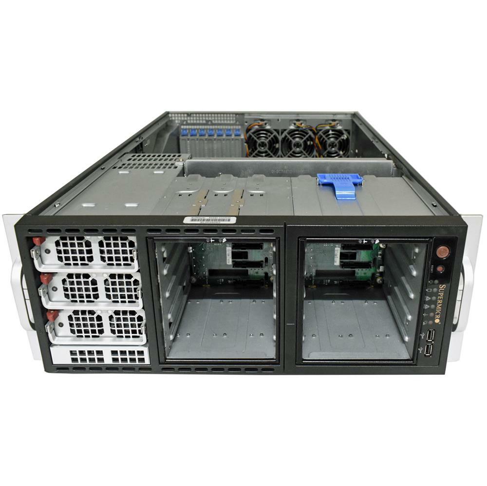 Supermicro CSE-748 4U Server Mainboard X8QB6-F 4x Xeon E7-4850 10C 128 ...