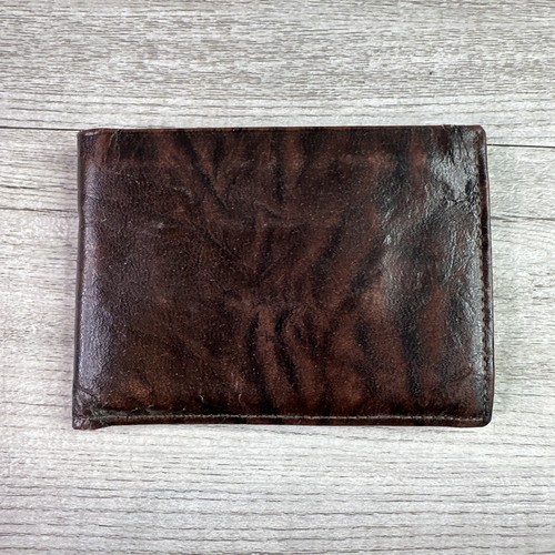 Vintage SWANK Bi Fold Brown Leather Wallet Billfold | eBay