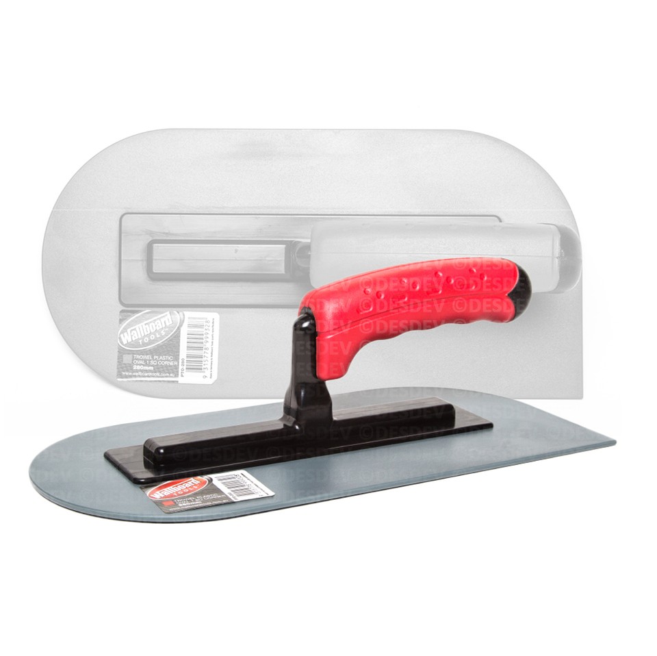 Plaster 280mm Render Trowel Float Plastic Oval Suit Unitex PTO-280 | eBay