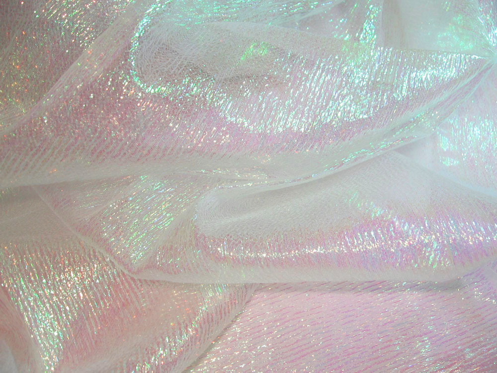 Iridescent White Fabric