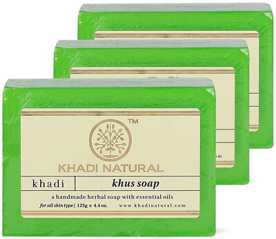 KHADI NATURAL Khush Handmade Soap All Skin Type 125g Pack of 3 | eBay ...