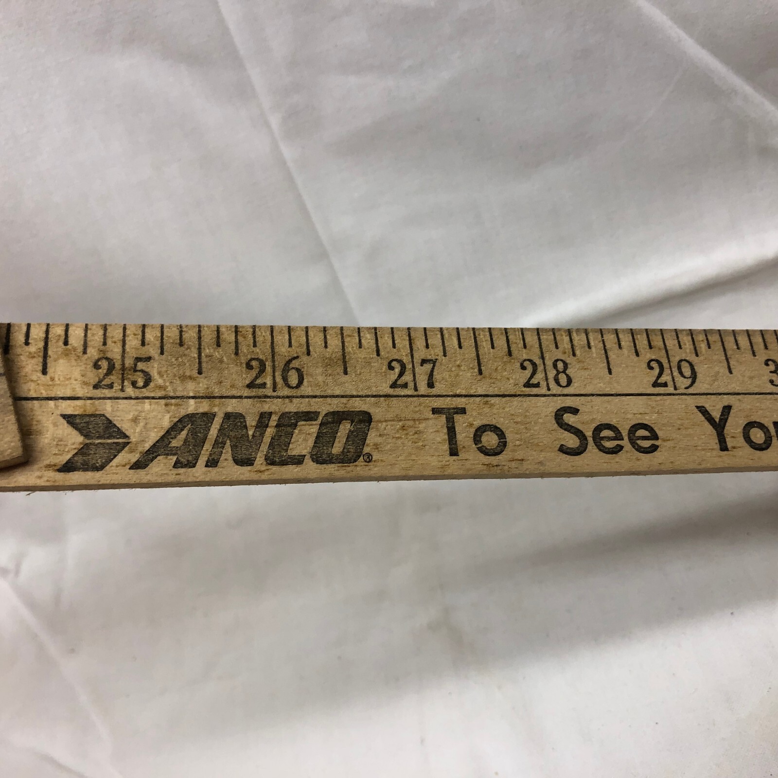 Vintage Tri-Folding Wood Yard Stick Champion | eBay