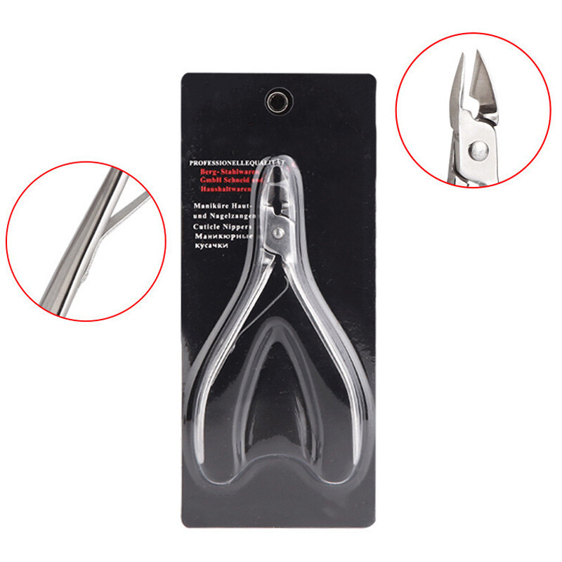 Stainless Steel Dead Skin Pliers Scissors Nail Cuticle Nippers Manicure ...