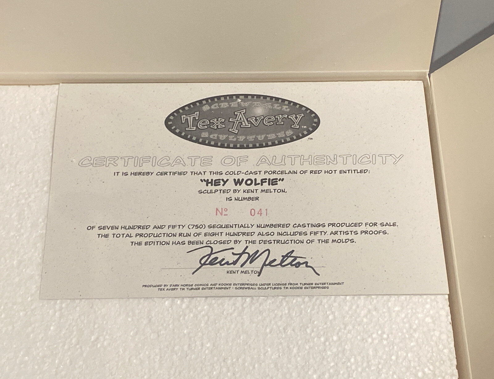 NEW HEY WOLFIE! RED HOT RIDING HOOD Signed #41/750 Tex Avery Screwball ...