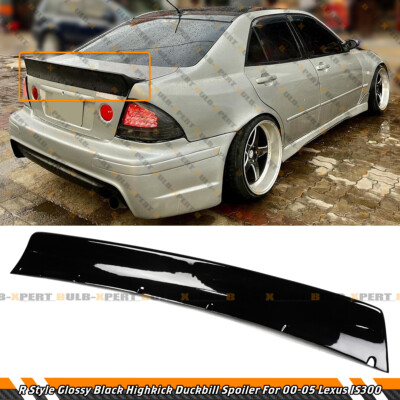 FOR 00-05 Lexus IS300 Sedan R Style Gloss Black Duckbill Highkick Trunk ...
